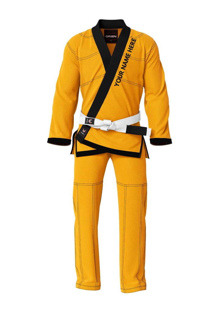Custom Made Jiujitsu Best Minimalist Bjj Yellow Gi – Oriengis