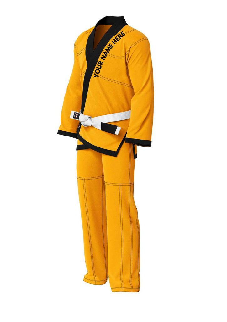 Custom Made Jiujitsu Best Minimalist Bjj Yellow Gi – Oriengis