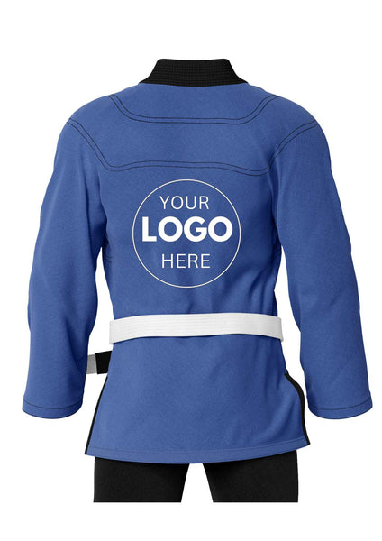 Custom Best Quality Premium Bjj Gi Blue And Black Trim – Oriengis